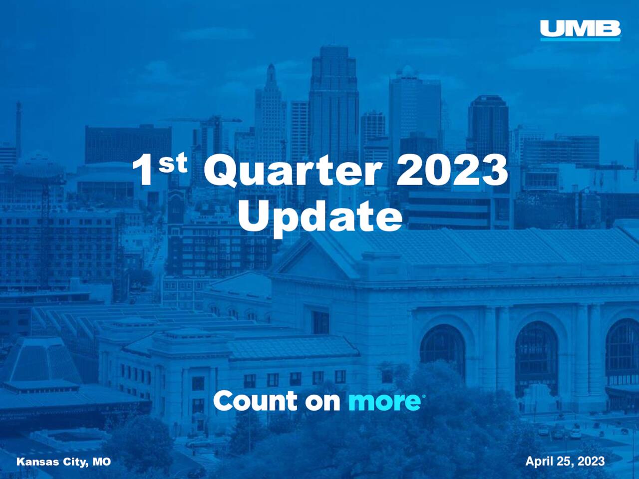 UMB Financial Corporation 2023 Q1 - Results - Earnings Call ...
