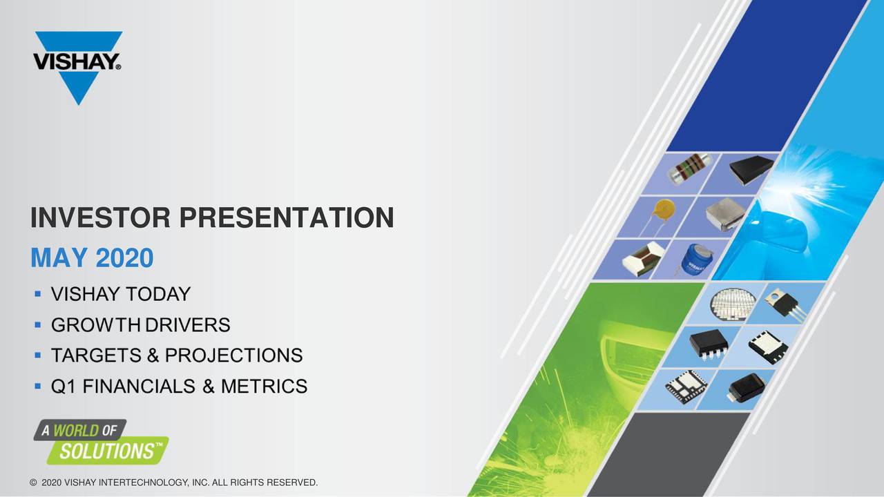 Vishay Intertechnology, Inc. 2020 Q1 - Results - Earnings Call Presentation (NYSE:VSH) | Seeking ...