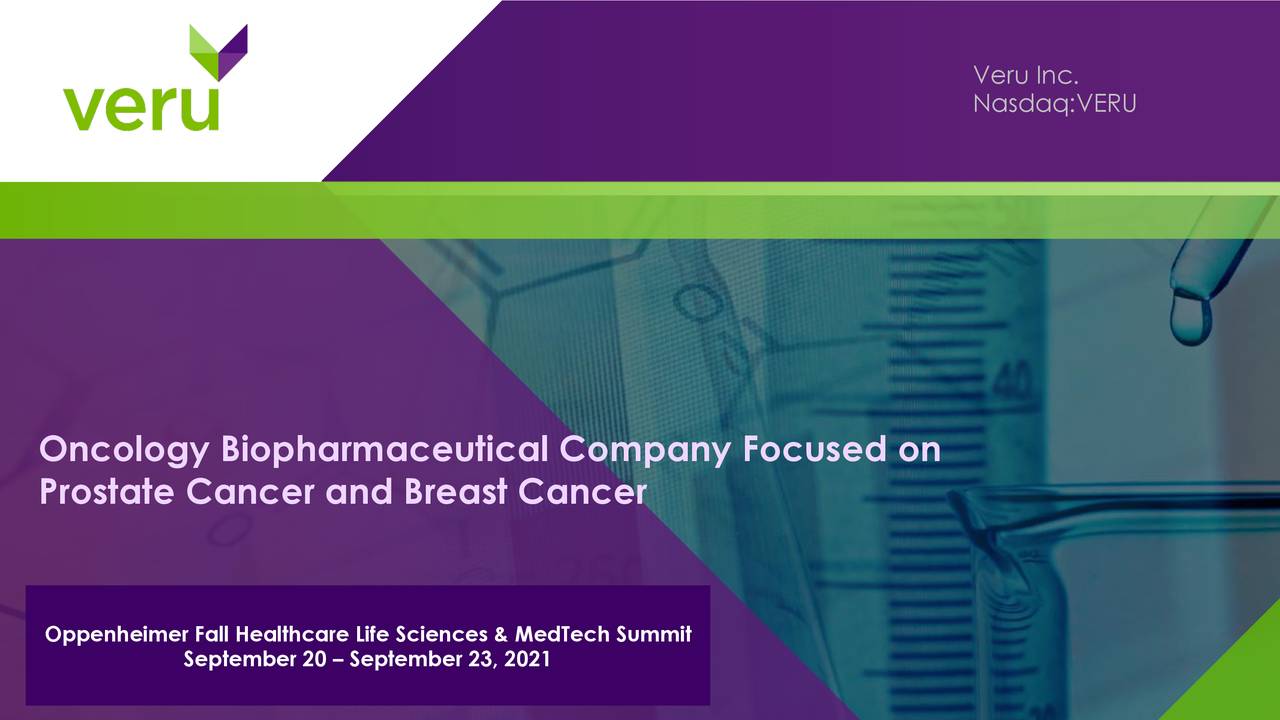 Veru (VERU) Presents At Fall Healthcare Life Sciences & MedTech Summit ...