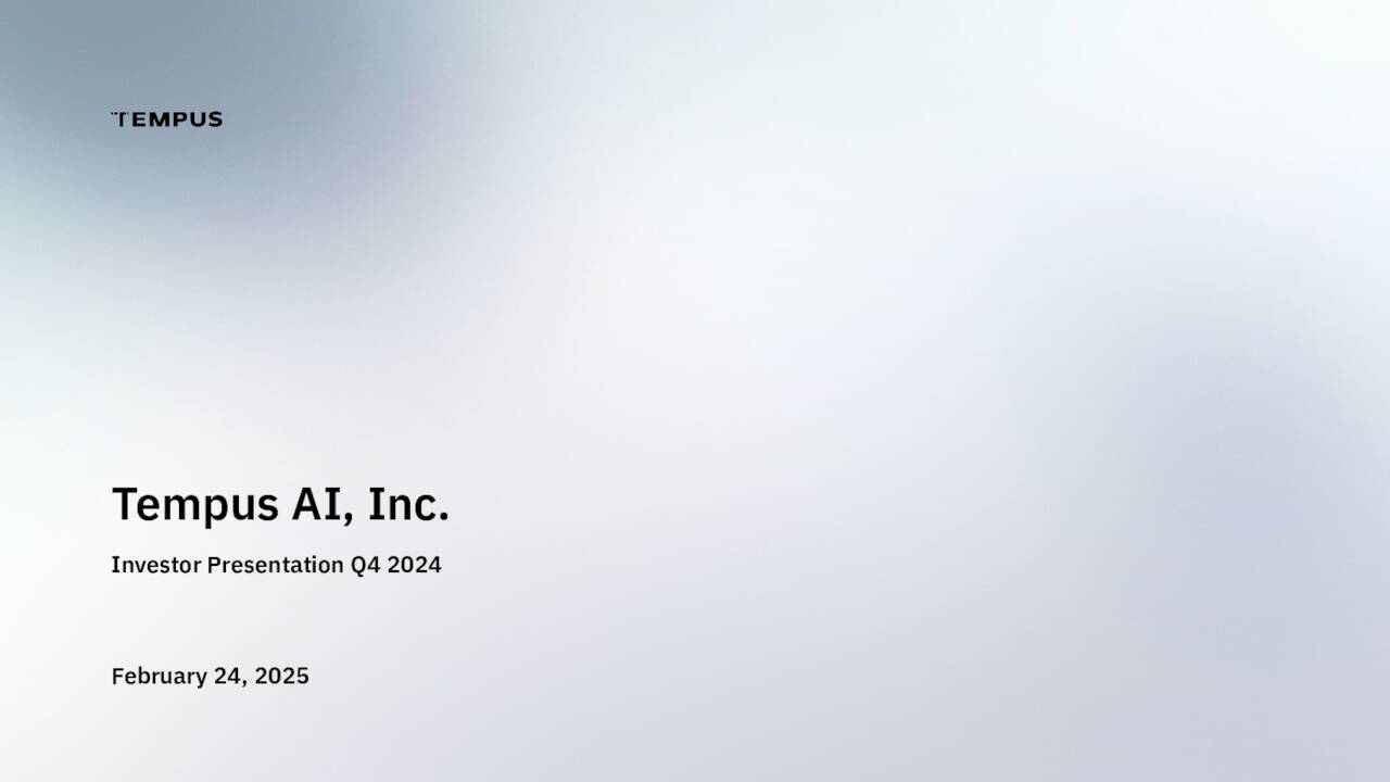 Tempus AI, Inc. 2024 Q4 - Results - Earnings Call Presentation (NASDAQ ...