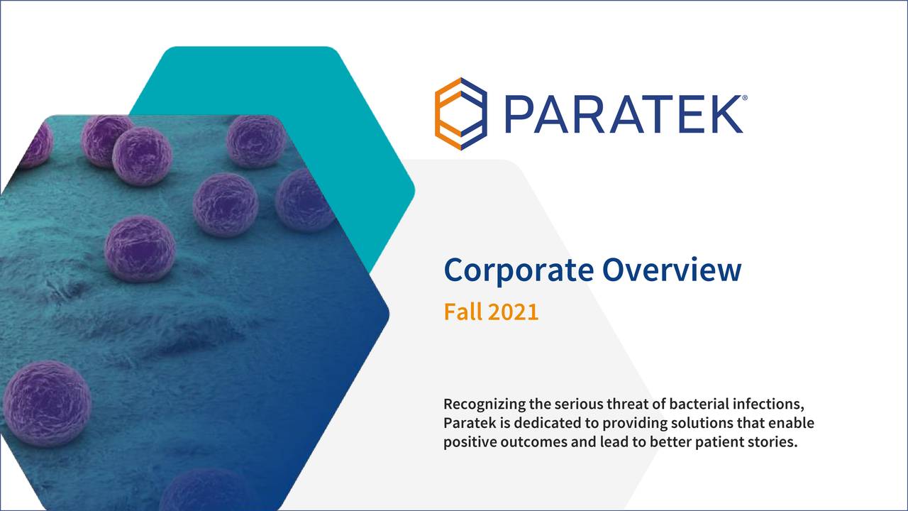 Paratek Pharmaceuticals (PRTK) Investor Presentation - Slideshow ...