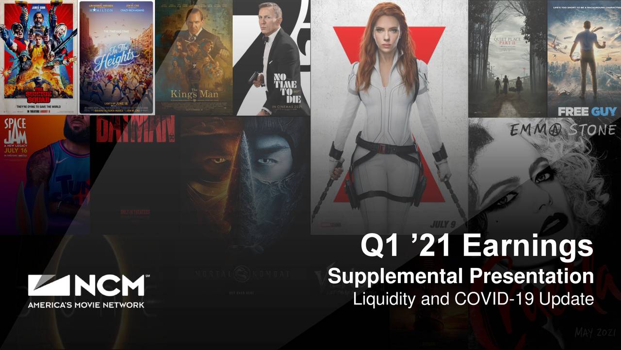 National CineMedia, Inc. 2021 Q1 - Results - Earnings Call Presentation (NASDAQ:NCMI) | Seeking ...