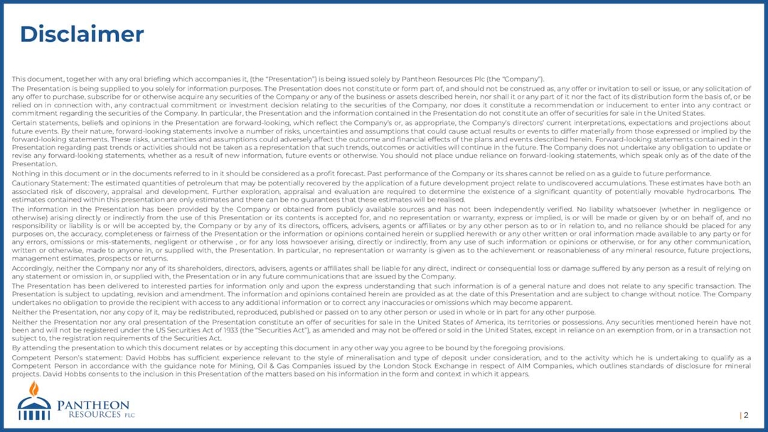 Pantheon Resources Plc (PTHRF) Shareholder/Analyst Call - Slideshow ...