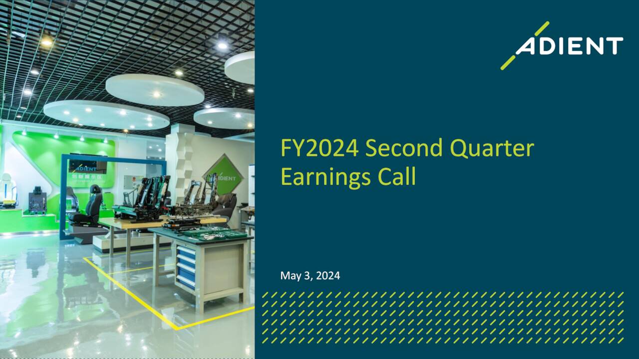 Adient plc 2024 Q2 - Results - Earnings Call Presentation (NYSE:ADNT ...