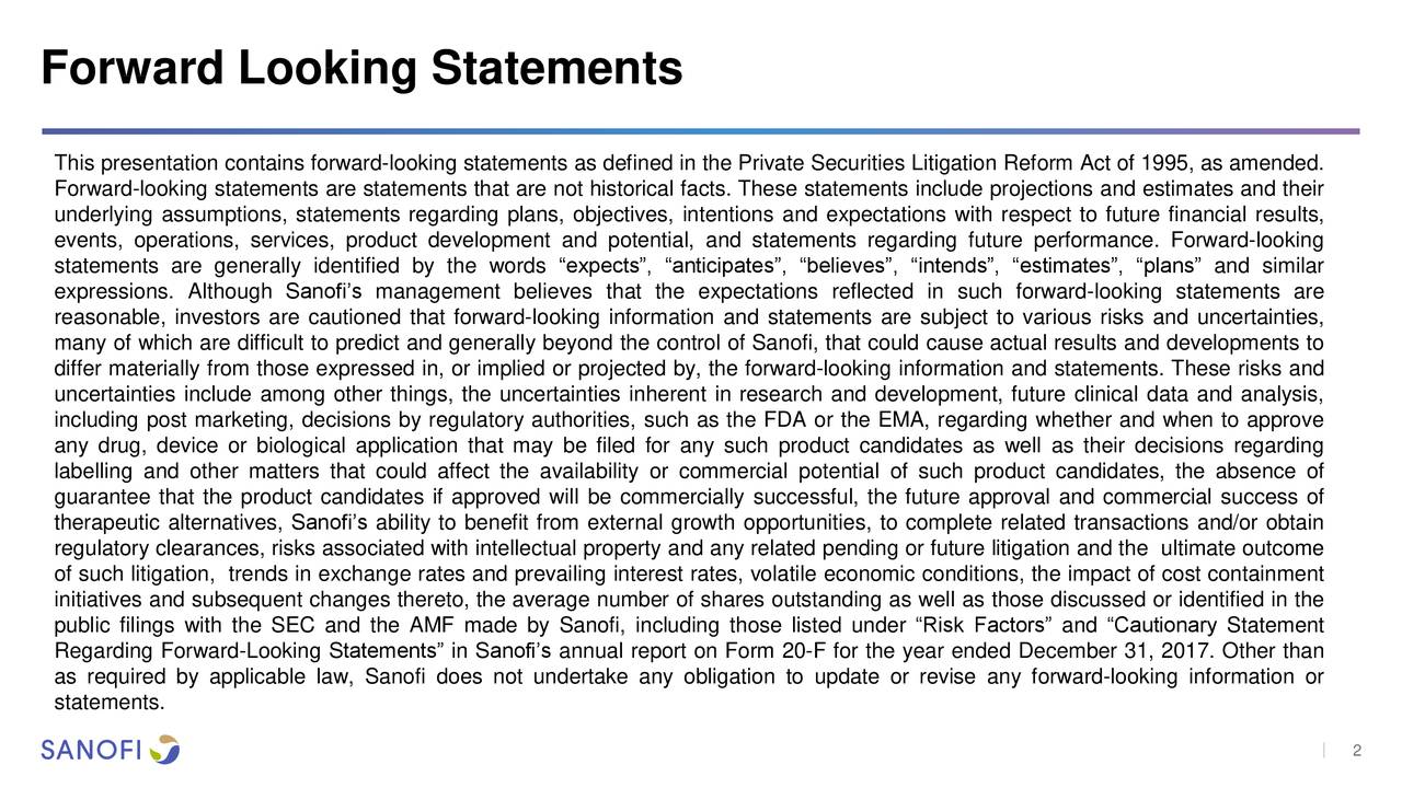 Sanofi 2018 Q1 - Results - Earnings Call Slides (NASDAQ:SNY) | Seeking ...