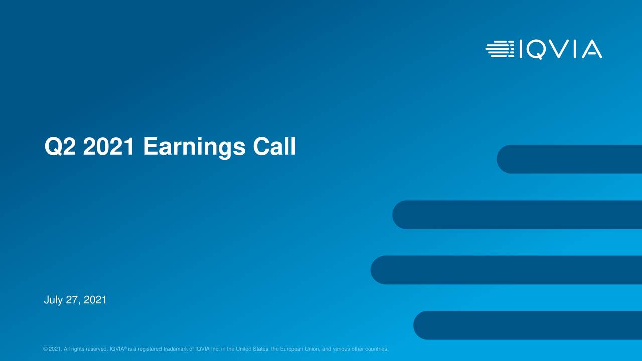 IQVIA Holdings Inc. 2021 Q2 - Results - Earnings Call Presentation (NYSE:IQV) | Seeking Alpha