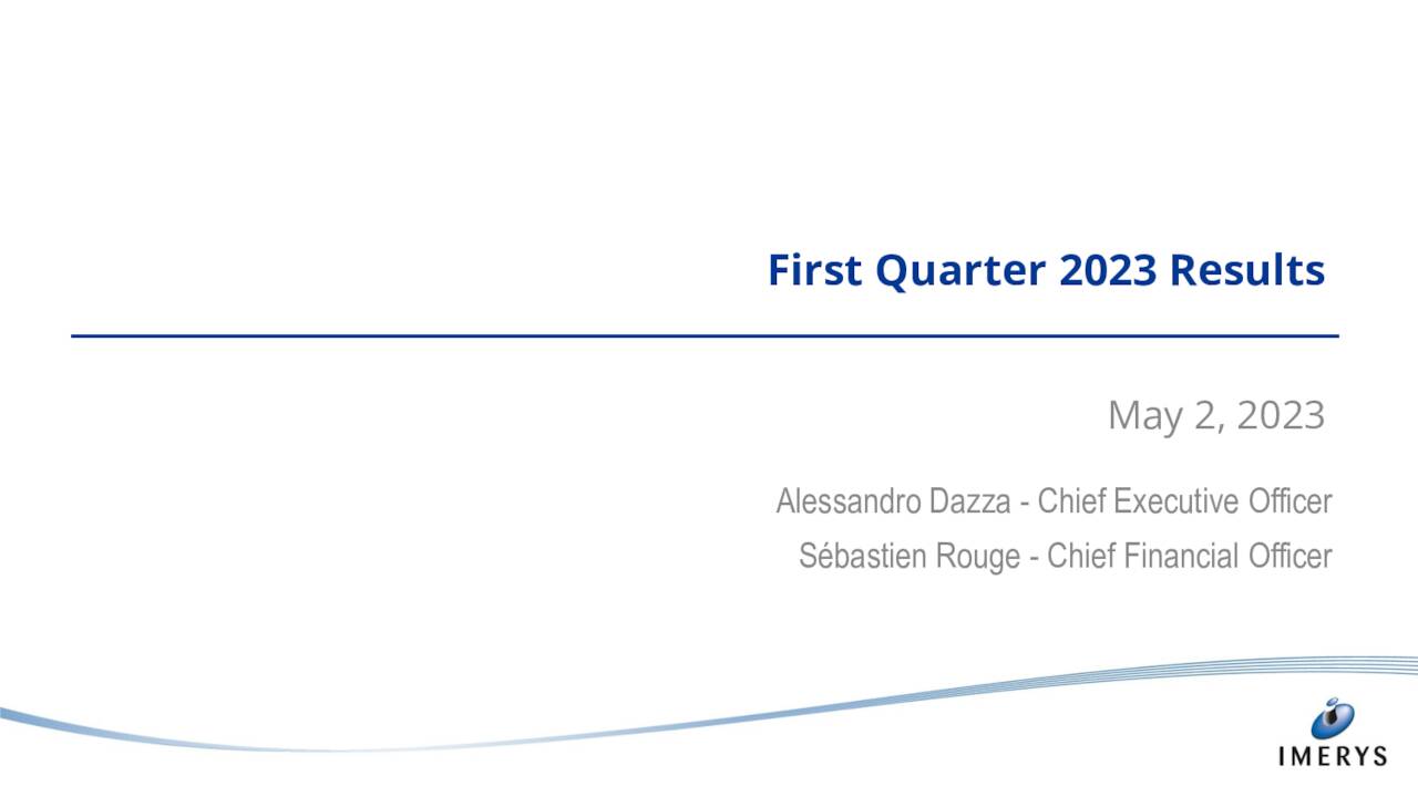 Imerys S.A. 2023 Q1 - Results - Earnings Call Presentation (OTCMKTS ...