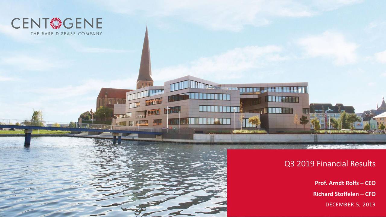 Centogene N.V. 2019 Q3 - Results - Earnings Call Presentation (OTCMKTS ...