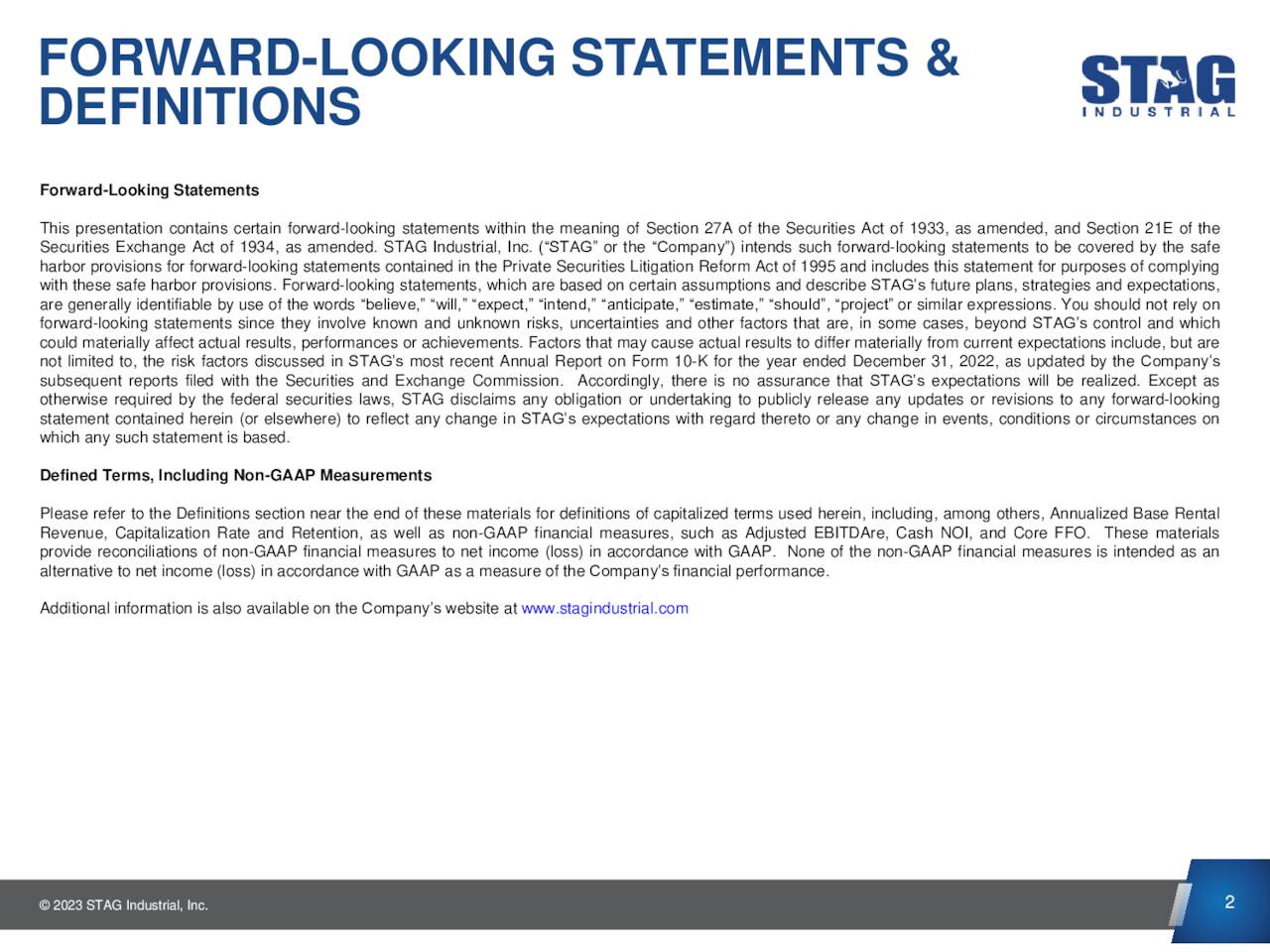 STAG Industrial (STAG) Investor Presentation - Slideshow (NYSE:STAG ...