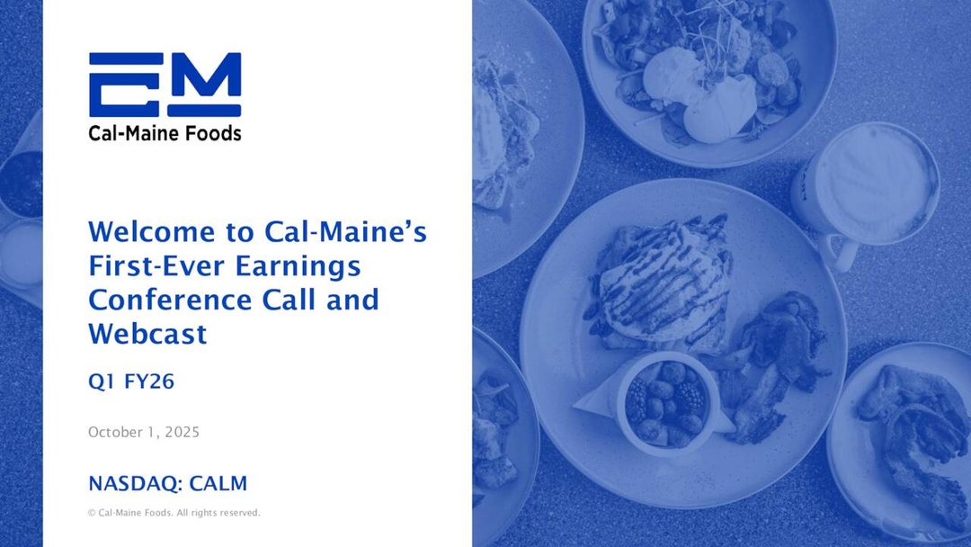 Cal-Maine Foods, Inc. 2026 Q1 - Results - Earnings Call Presentation ...