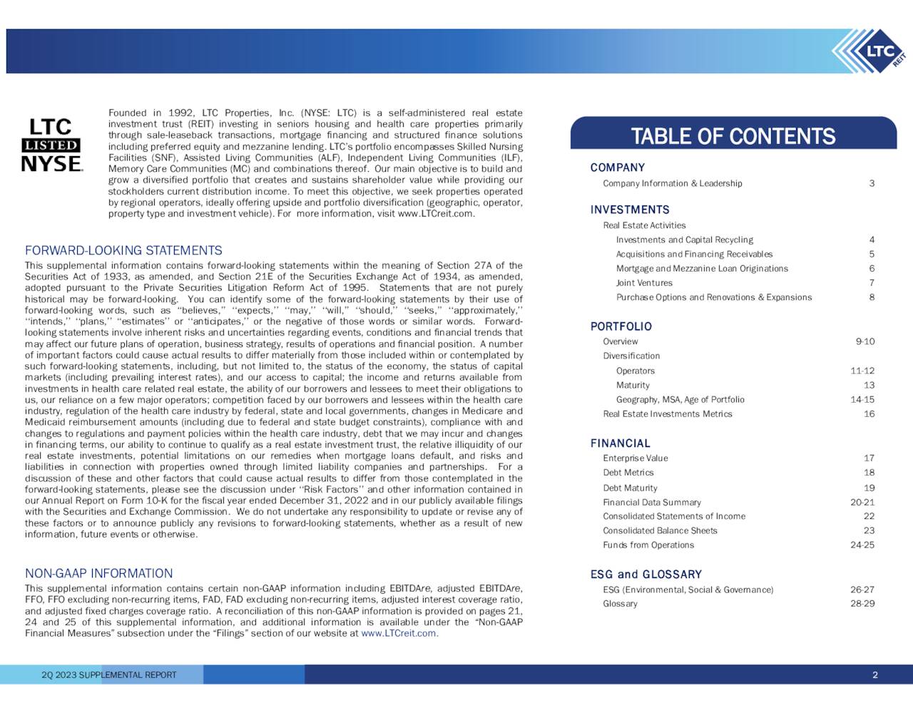 LTC Properties, Inc. 2023 Q2 - Results - Earnings Call Presentation ...