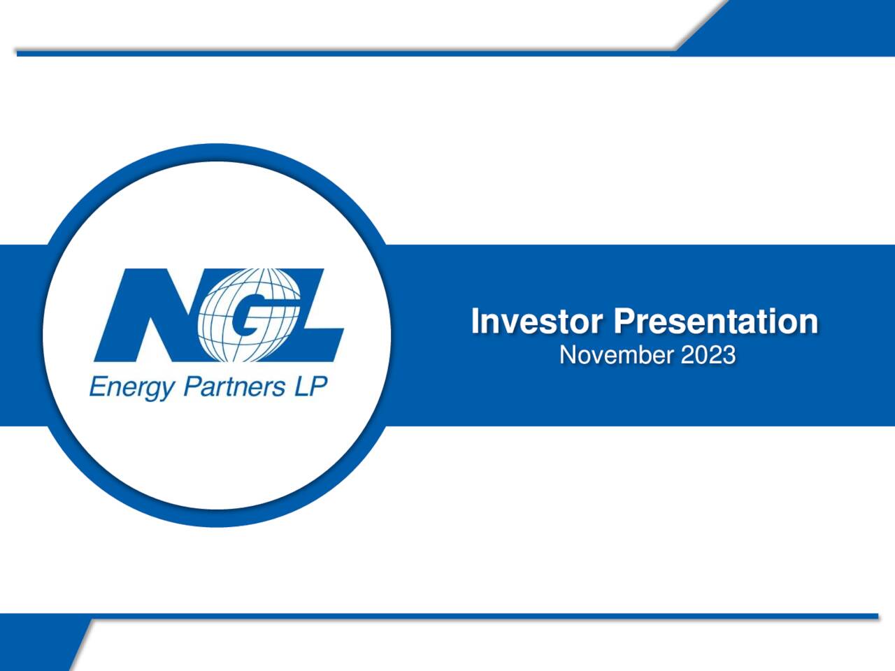 NGL Energy Partners LP 2024 Q2 - Results - Earnings Call Presentation ...