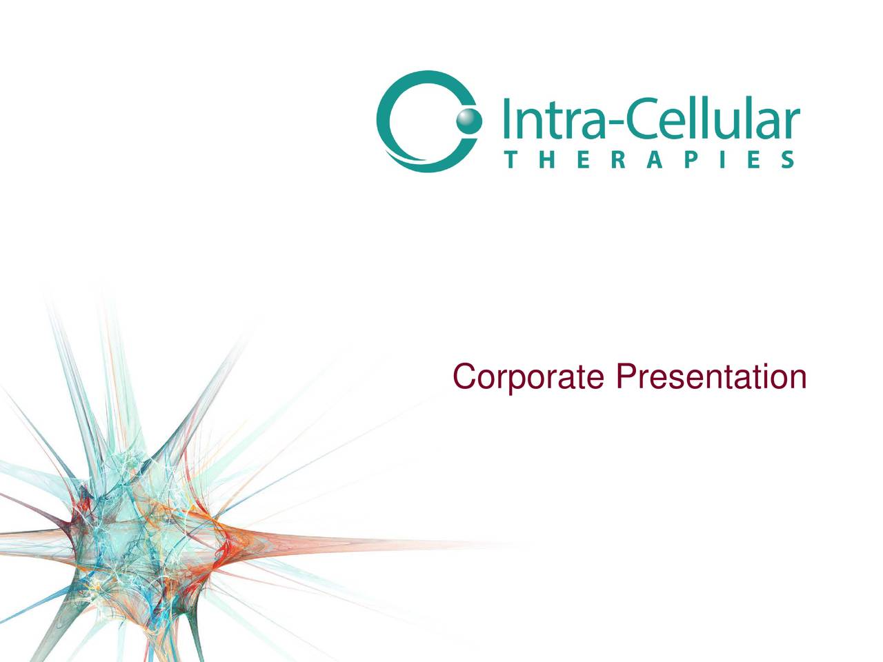 Intra-Cellular Therapies (ITCI) Investor Presentation - Slideshow (NASDAQ:ITCI-DEFUNCT-136771 ...