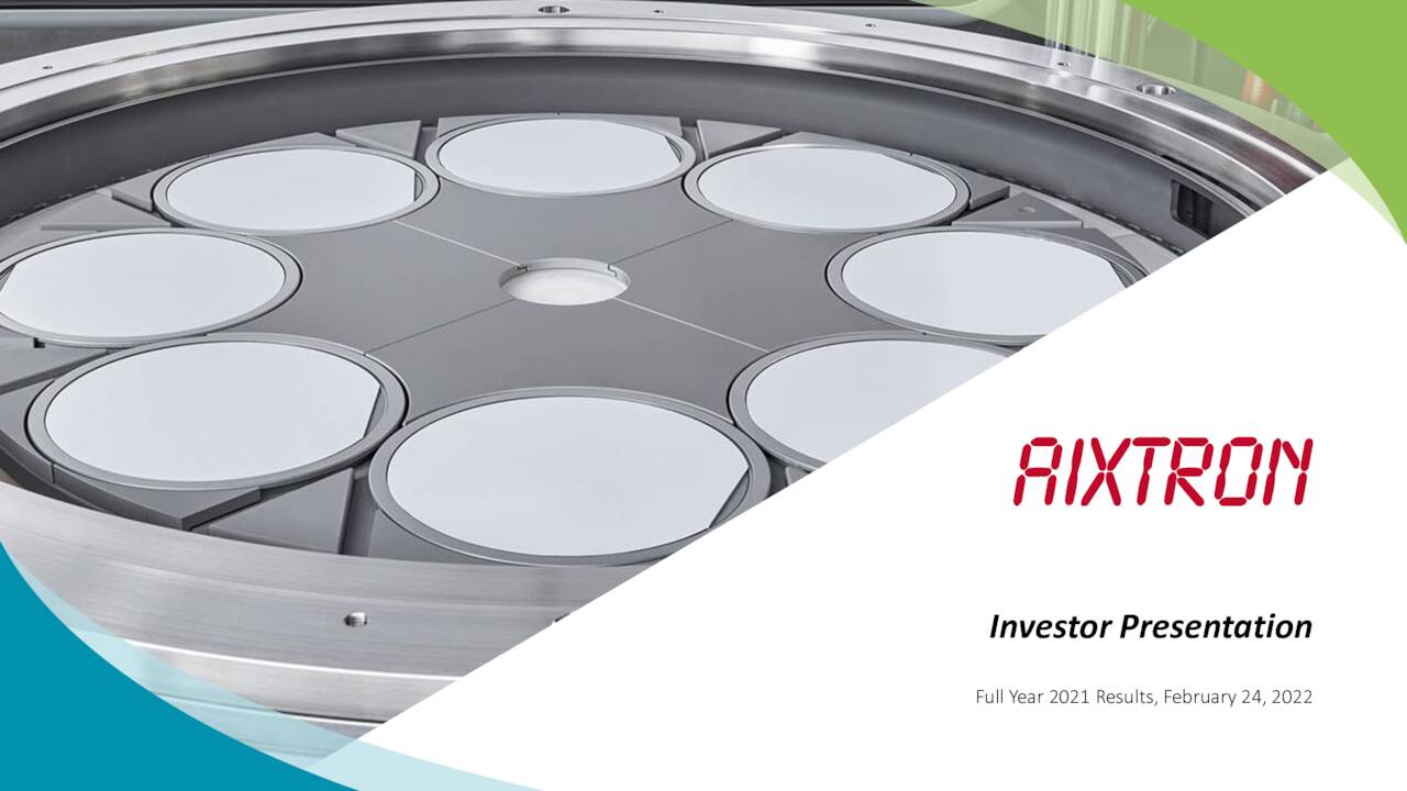 AIXTRON SE 2021 Q4 - Results - Earnings Call Presentation (OTCMKTS ...