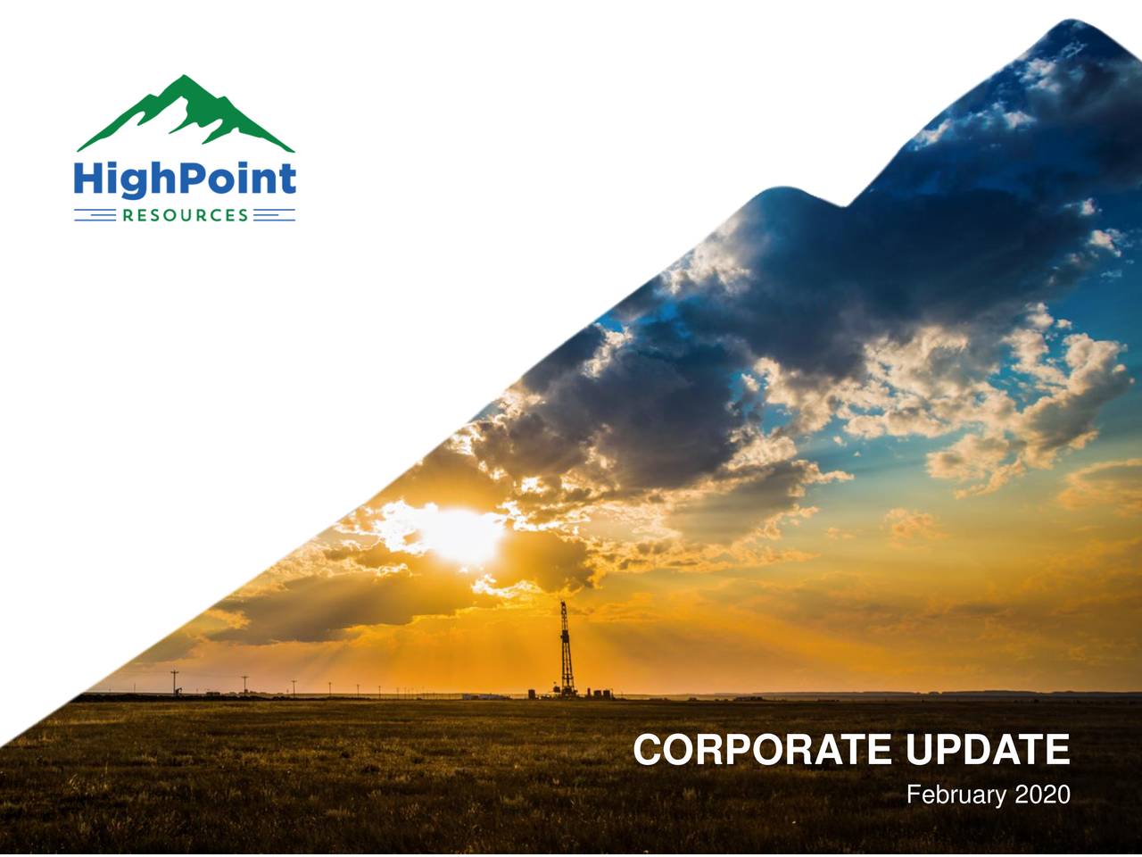 HighPoint Resources Corporation 2019 Q4 - Results - Earnings Call Presentation (NYSE:HPR-DEFUNCT ...