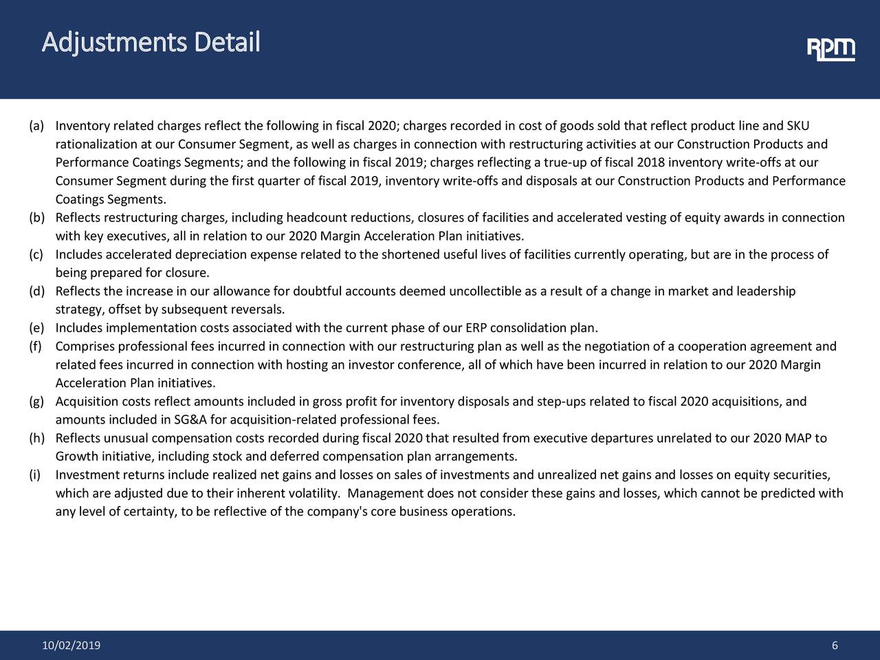 RPM International Inc. 2020 Q1 - Results - Earnings Call Slides (NYSE:RPM) | Seeking Alpha