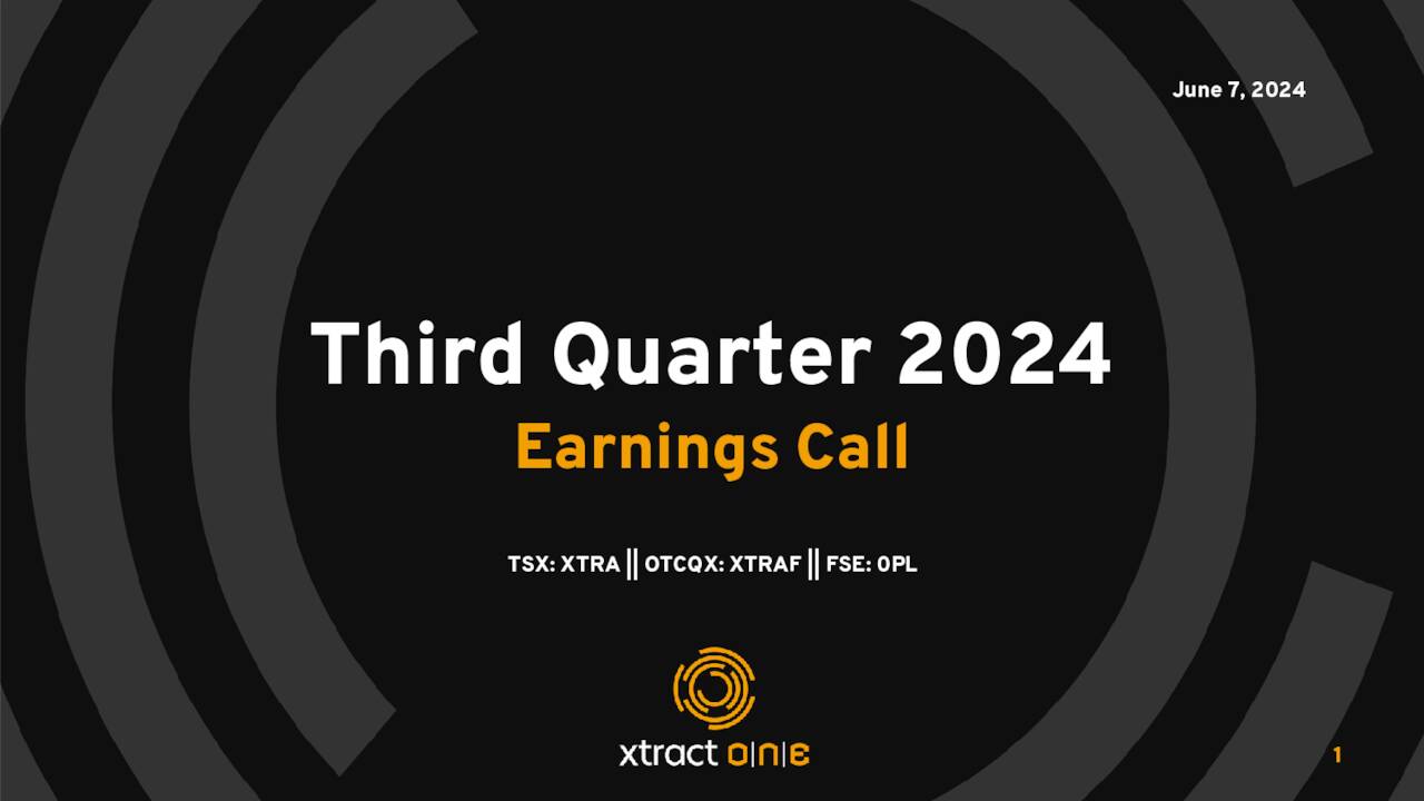 Xtract One Technologies Inc. 2024 Q3 - Results - Earnings Call Presentation (OTCMKTS:XTRAF ...