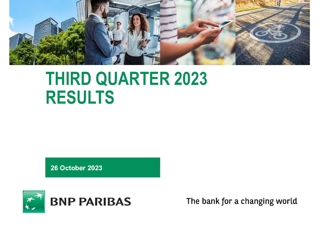 BNP Paribas SA 2023 Q3 - Results - Earnings Call Presentation (OTCMKTS:BNPQF) | Seeking Alpha