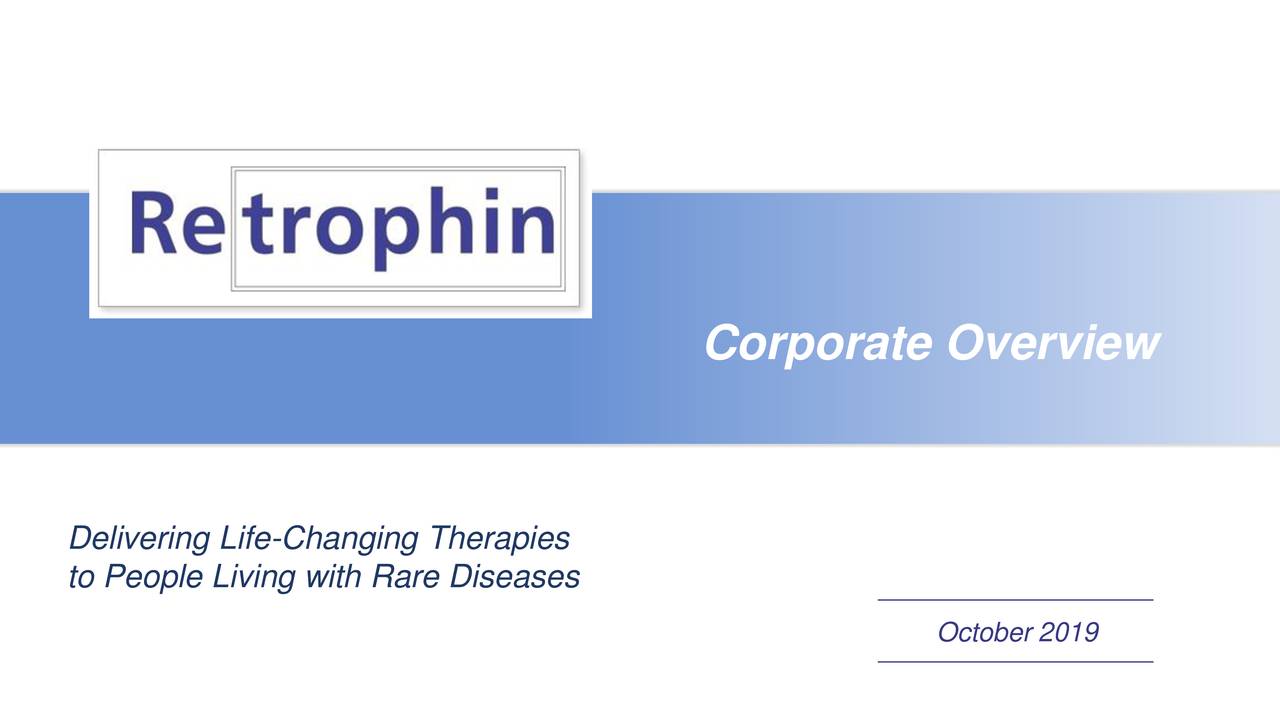 Retrophin (RTRX) Investor Presentation - Slideshow (NASDAQ:TVTX ...