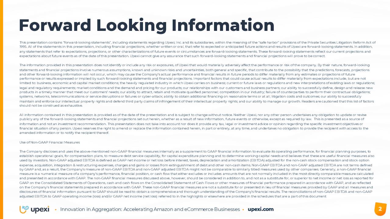 Forward Looking Information