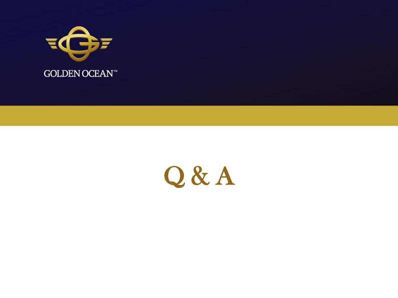 Golden Ocean Group Limited 2017 Q2 - Results - Earnings Call Slides ...