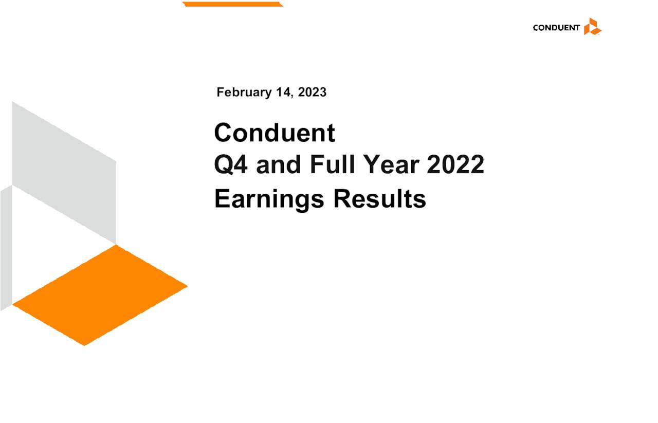 Conduent Incorporated 2022 Q4 - Results - Earnings Call Presentation ...