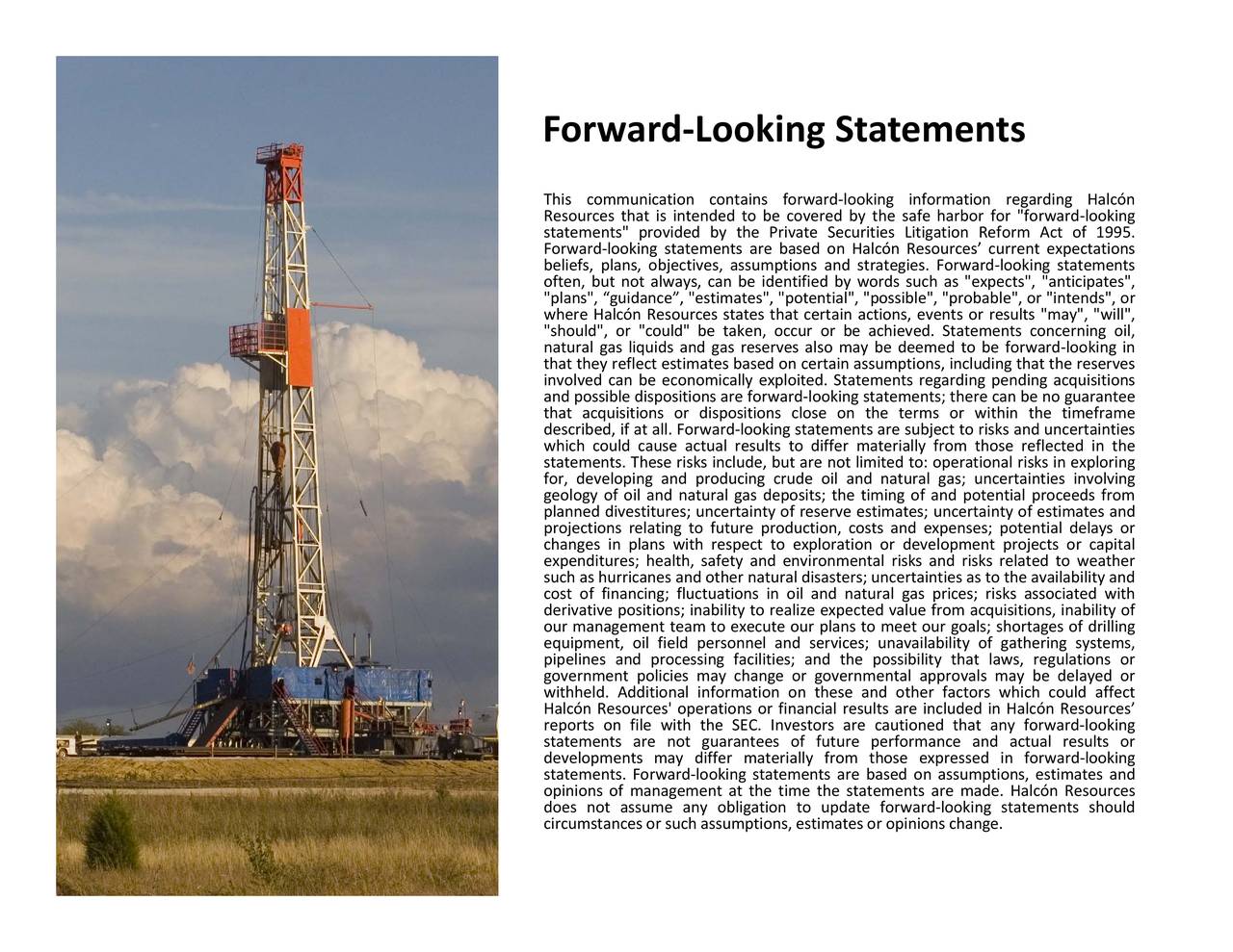 Halcon Resources (HK) Investor Presentation - Slideshow (NYSE:BATL ...