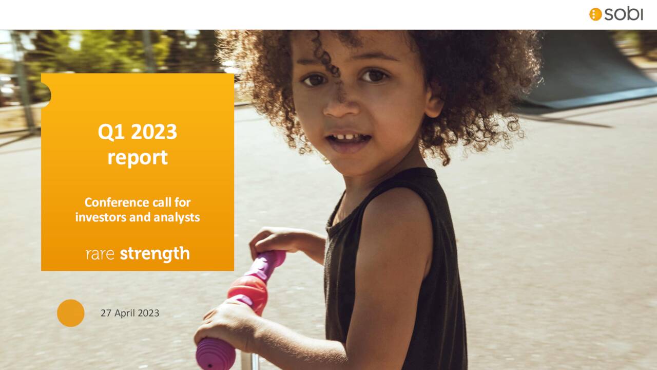 Swedish Orphan Biovitrum AB (publ) 2023 Q1 - Results - Earnings Call Presentation (OTCMKTS:BIOVF ...