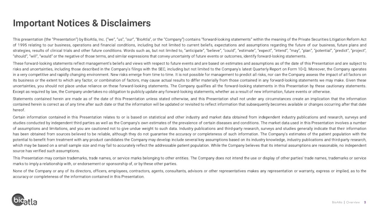 BioAtla (BCAB) Investor Presentation - Slideshow (NASDAQ:BCAB ...