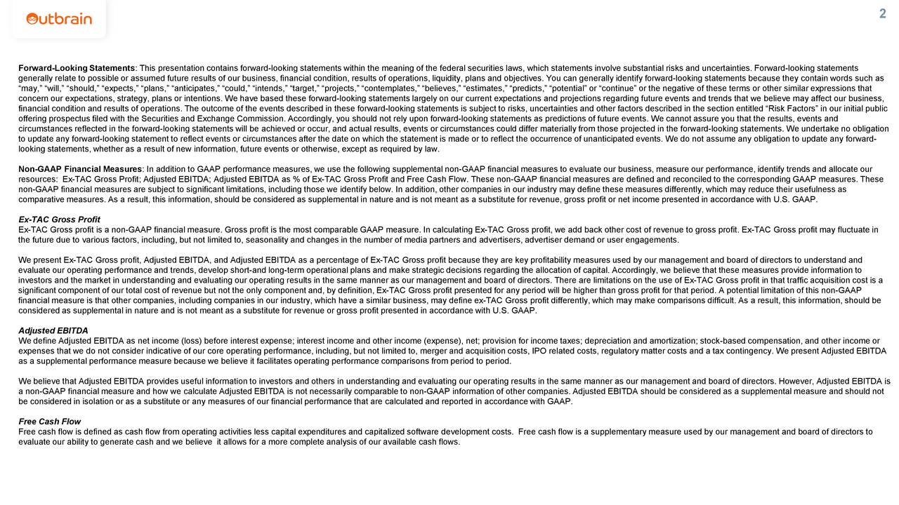 Outbrain Inc. 2021 Q2 - Results - Earnings Call Presentation (NASDAQ ...