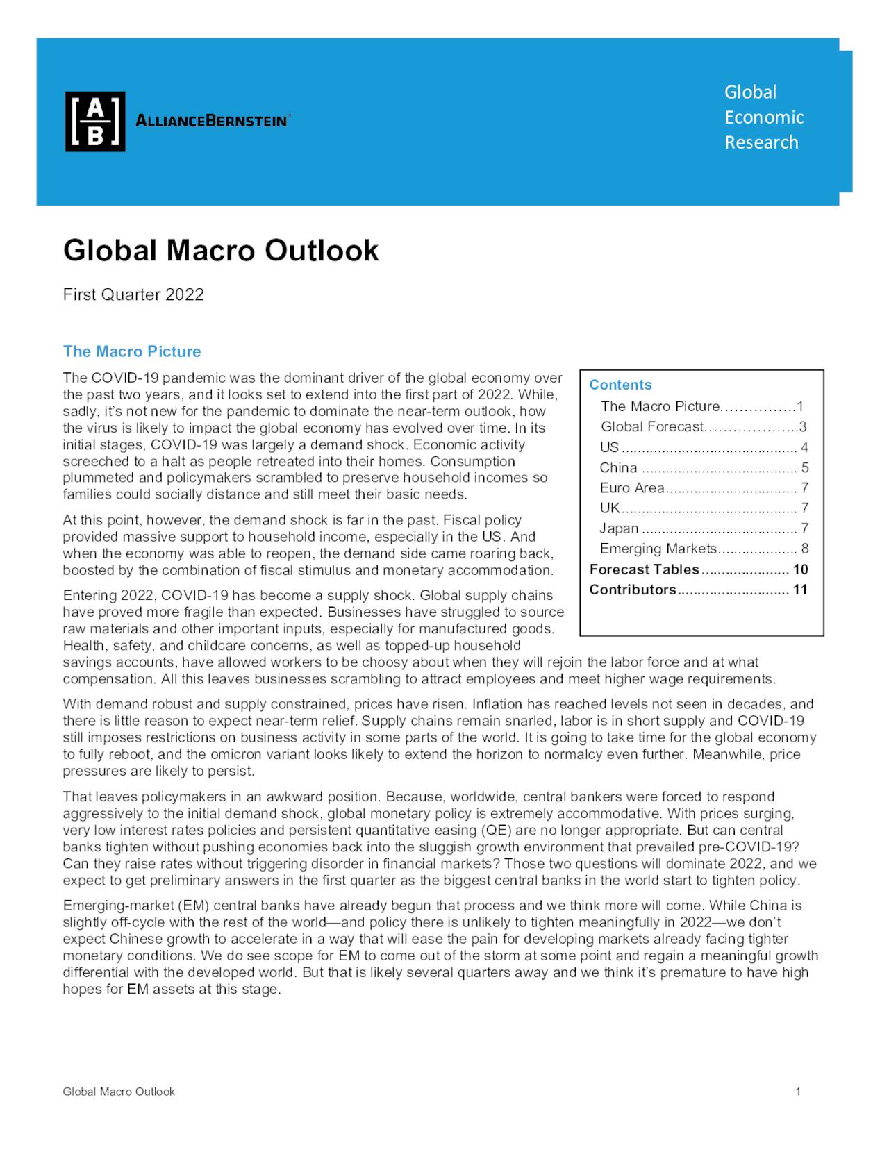 Global macro outlook - Q1 2022 | Seeking Alpha Global macro outlook - Q1 2022 | Seeking Alpha
