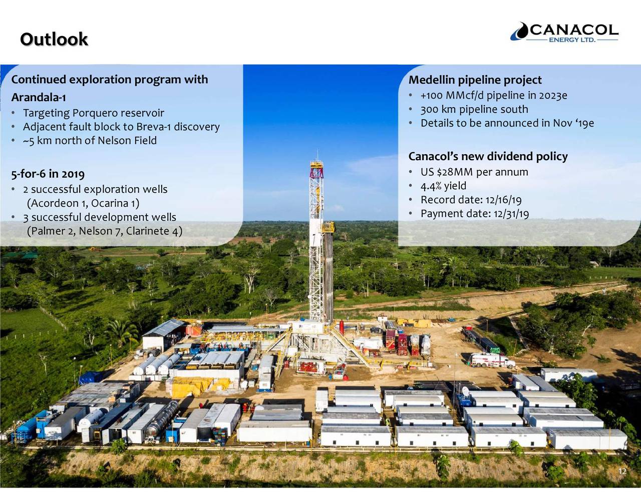 Canacol Energy Ltd 2019 Q3 - Results - Earnings Call Presentation ...