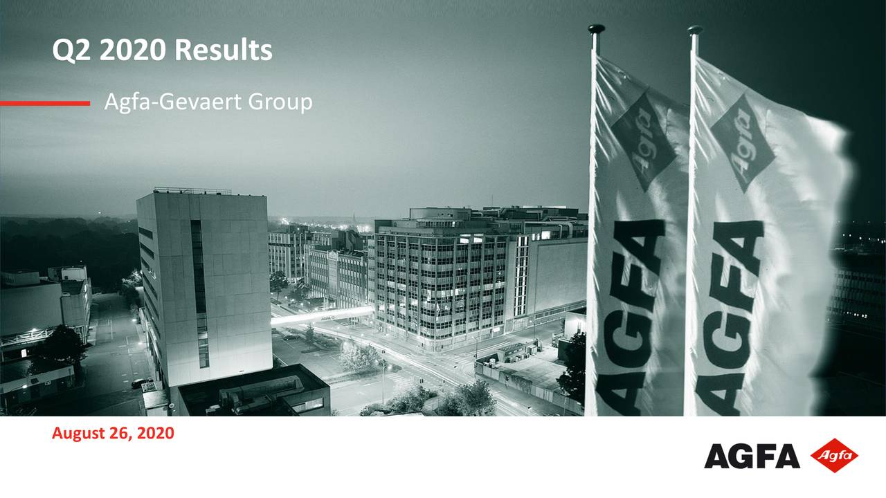 Agfa-Gevaert NV 2020 Q2 - Results - Earnings Call Presentation (OTCMKTS:AFGVF) | Seeking Alpha