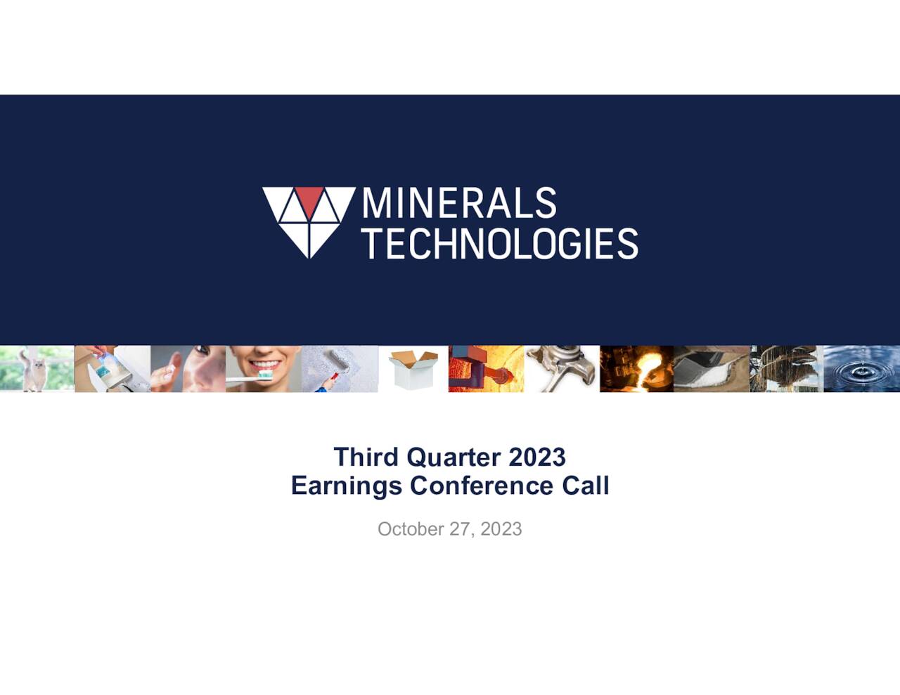 Minerals Technologies Inc. 2023 Q3 - Results - Earnings Call Presentation (NYSE:MTX) | Seeking Alpha
