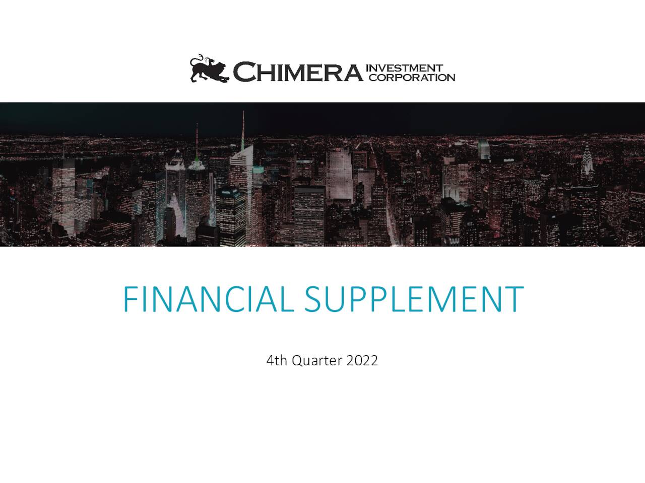 Chimera Investment Corporation 2022 Q4 - Results - Earnings Call ...