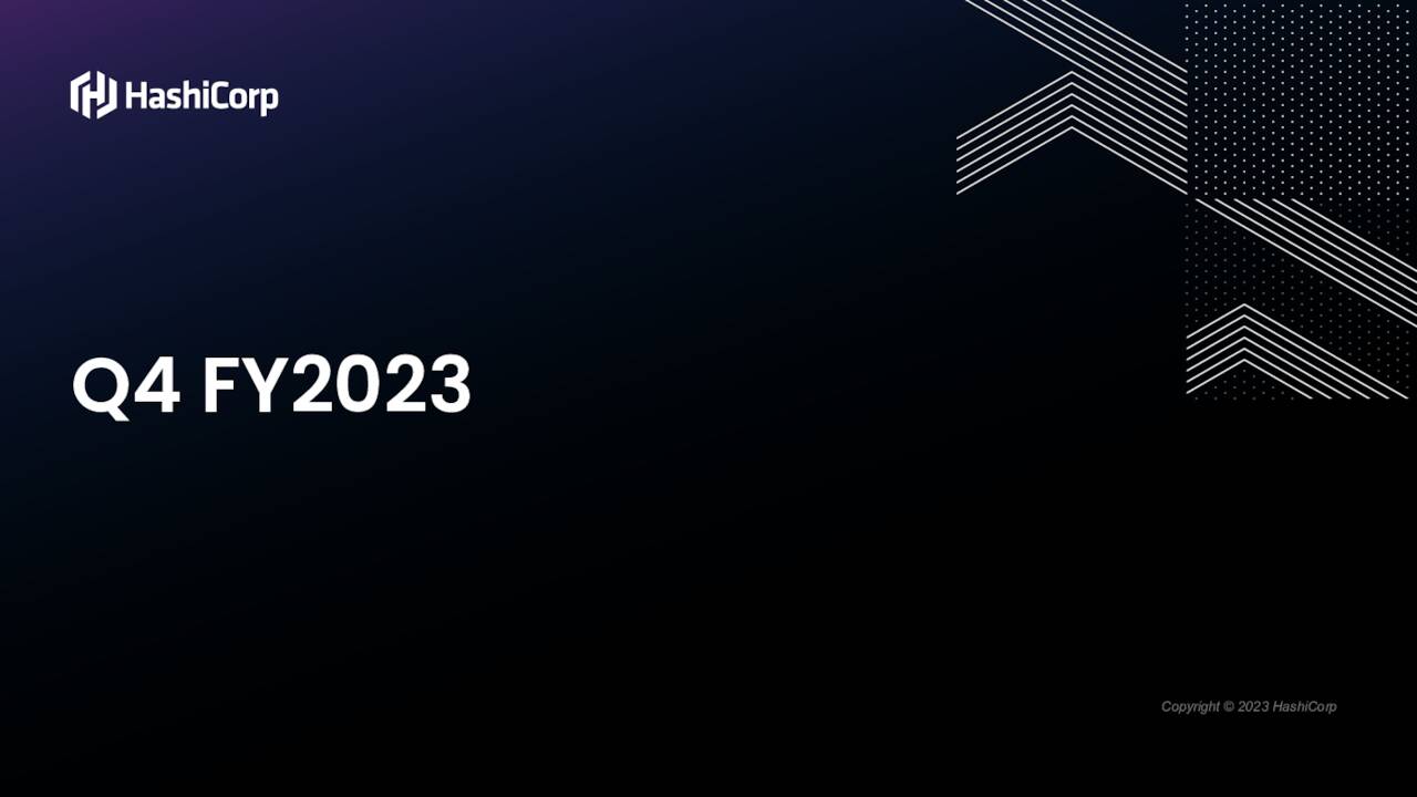 HashiCorp, Inc. 2022 Q4 - Results - Earnings Call Presentation (NASDAQ:HCP) | Seeking Alpha