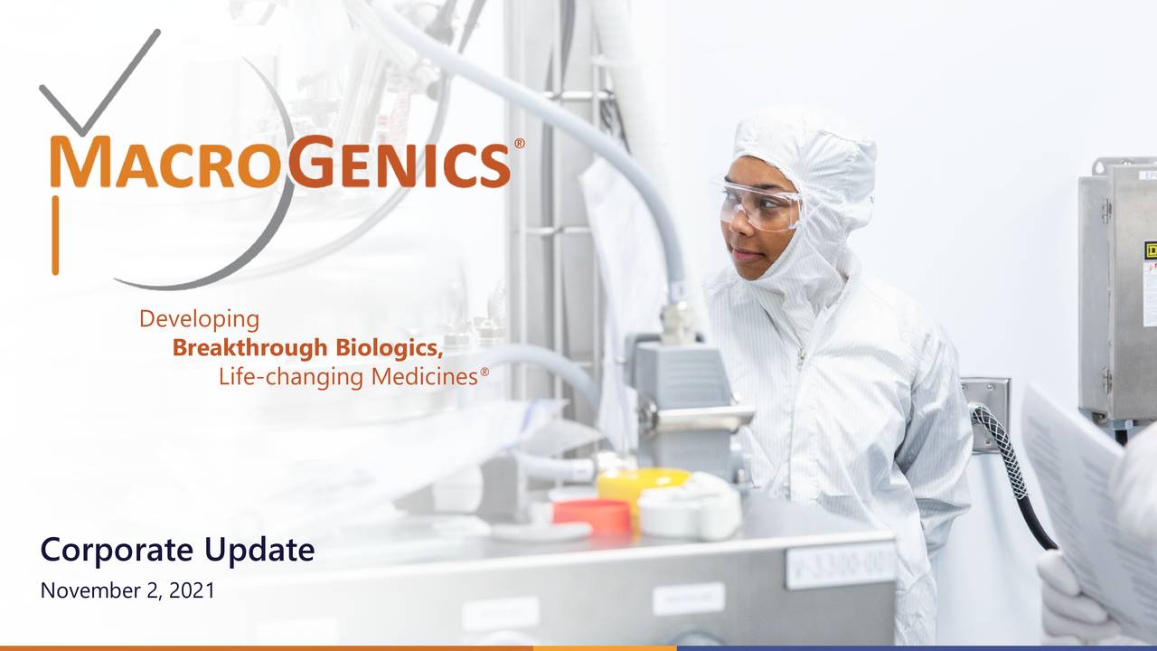 MacroGenics, Inc. 2021 Q3 - Results - Earnings Call Presentation ...