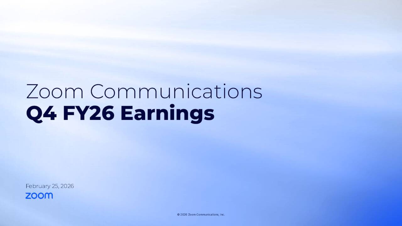 Zoom Communications, Inc. 2026 Q4 - Results - Earnings Call ...