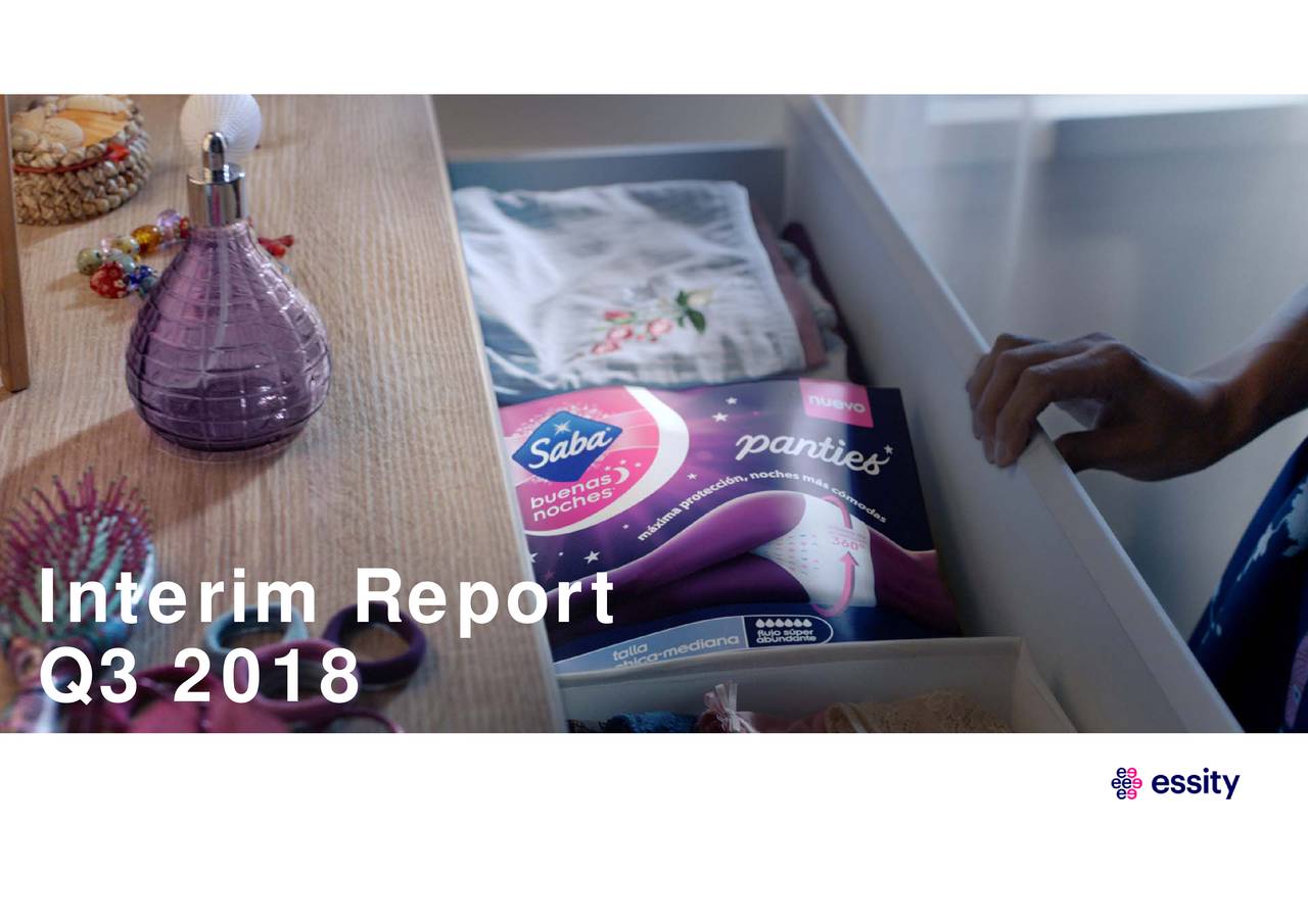 Essity Aktiebolag Publ ADR 2018 Q3 - Results - Earnings Call Slides ...